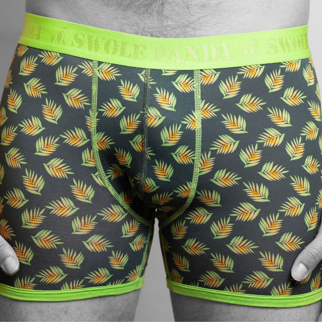 Bamboo Boxer Twin Pack - Green & Leaves – NELLIE&DOVE